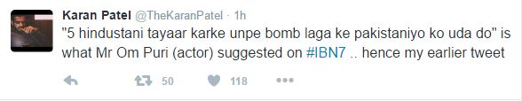#JUSTIN: Karan Patel asks Om Puri to 'SHUT UP'!
